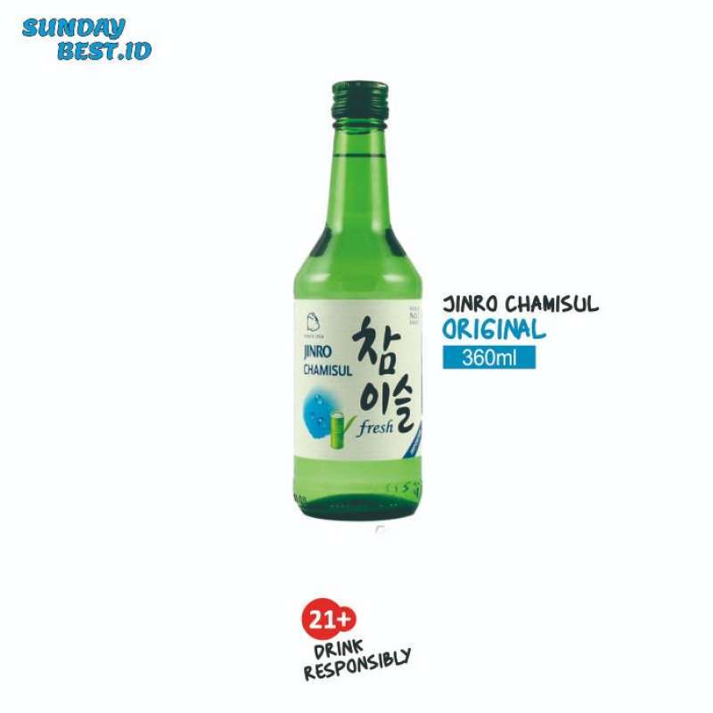 Promo JINRO Chamisul Soju Rasa Original Minuman Alkohol Korea 360ml ...