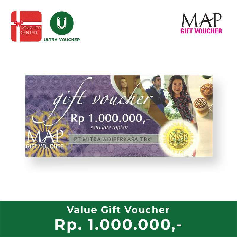 Promo Map - Voucher Fisik Pecahan Rp. 1.000.000 Diskon 8% Di Seller ...