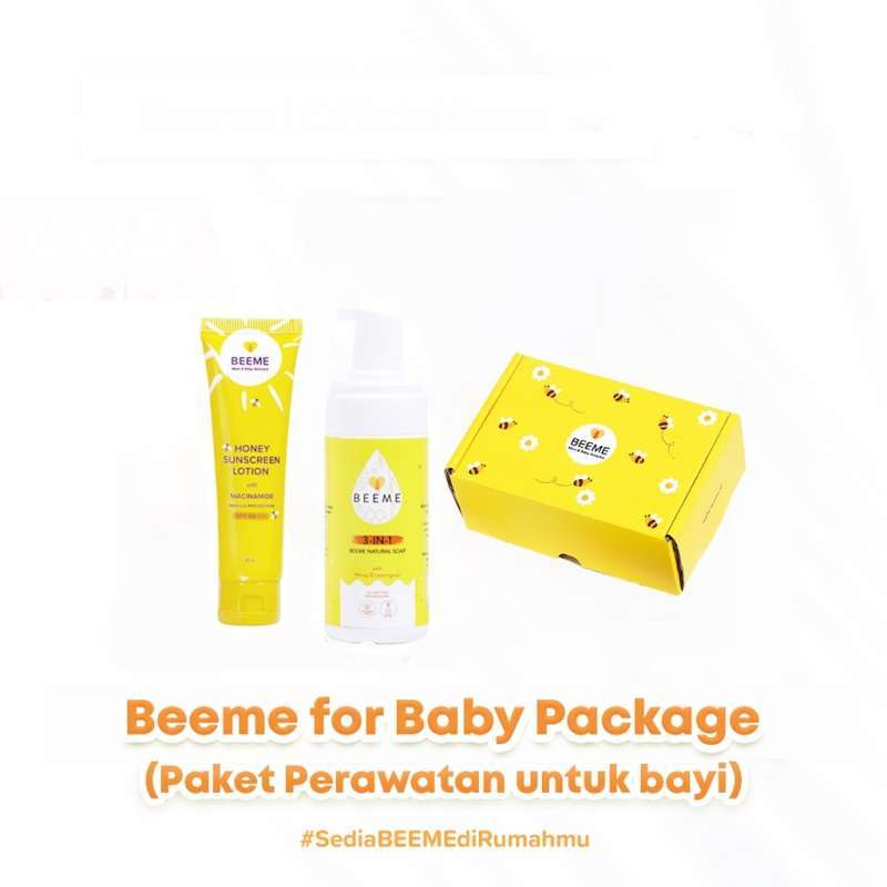 Promo Beeme Package Hampers Natural Soap + Sunscreen Lotion Spf50 [box ...