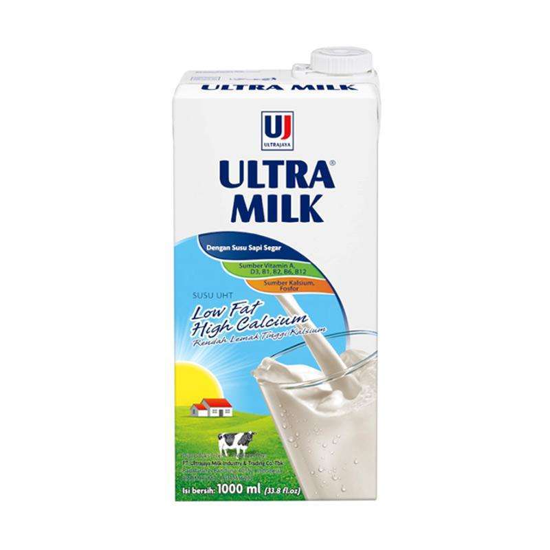 Jual Ultra Milk Low Fat Plain Susu UHT [1000 mL] di Seller victory ...