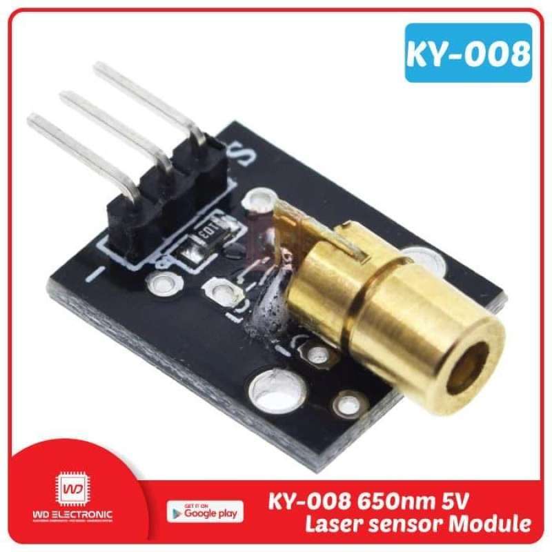 Jual KY-008 LASER DIODE MODULE LASER MODULE 650NM 5V DC di Seller EasyWare Electronics ...