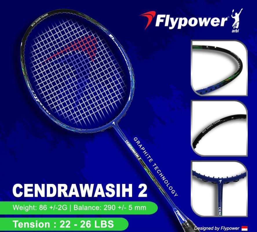 Promo Raket Badminton Flypower Cendrawasih 2 Original Bonus Senar Dan ...