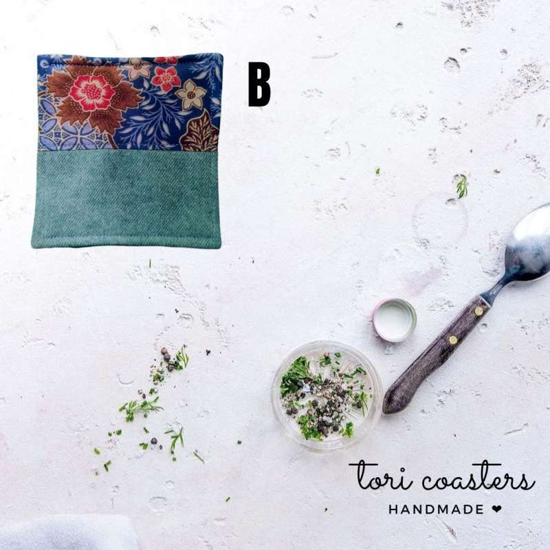 Jual Tatakan gelas kain / Fabric Coaster / Botol Batik - Desain L ...