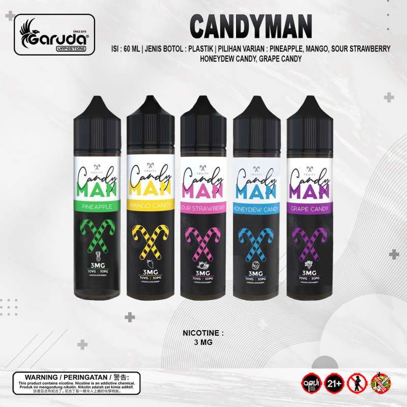 Jual Candy Man Liquid by FVS 60ml Bercukai di Seller Garuda Vape Store ...