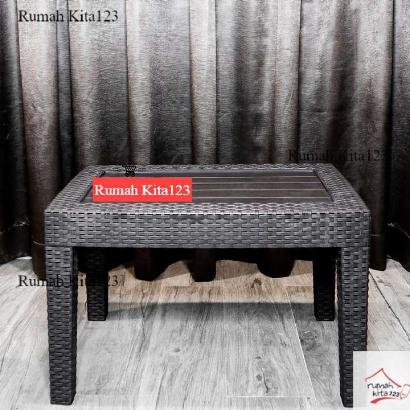 Jual Meja Plastik Rotan Meja Taman Teras Taiwan Plast di Seller Rumah ...