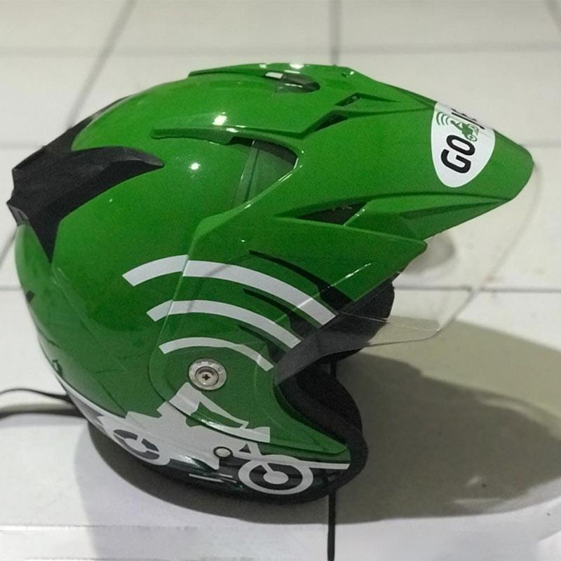 Promo OEM Helm Ojek Online GOJEK Helm Half Face Diskon 52% di Seller ...