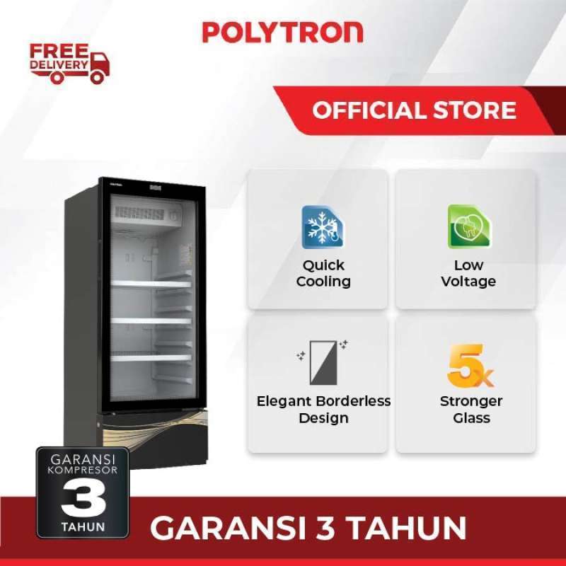 Jual POLYTRON Showcase SCN 148x SCN148X NO FROST BARU DAN GARANSI RESMI ...