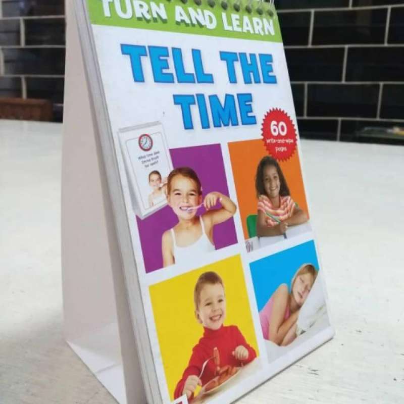 Jual BUKU EDUKASI TURN AND LEARN WIPE AND CLEAN HINKLER TELL THE TIME ...