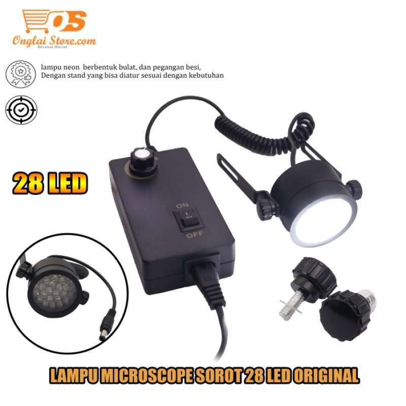Jual Lampu Microscope Sorot Multifungsi 28 LED Original di Seller ...