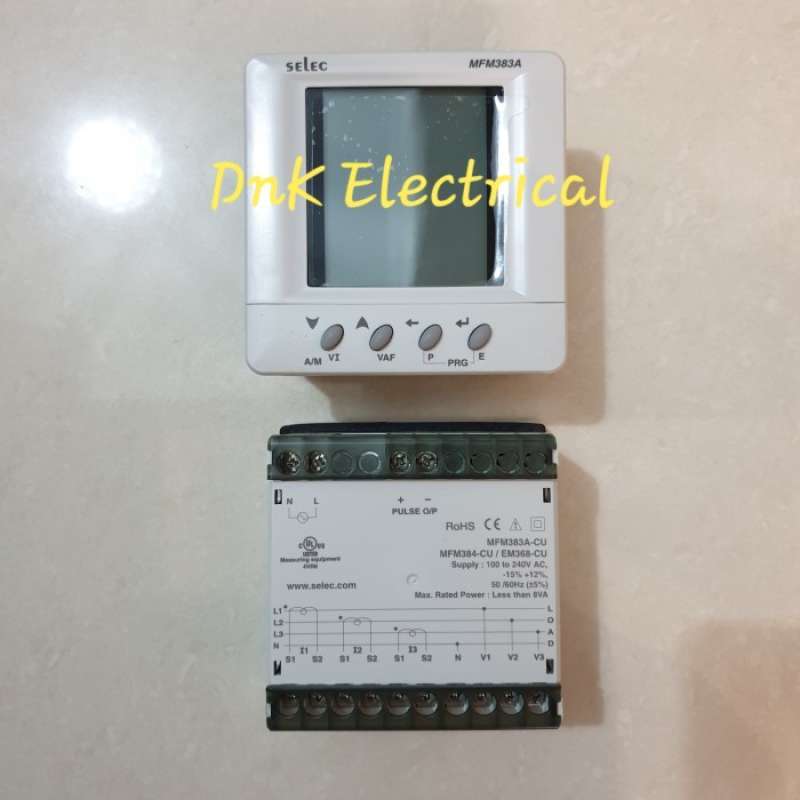 Promo Digital Multifunction Meter 3 Phase LCD with RS485 SELEC MFM383A ...