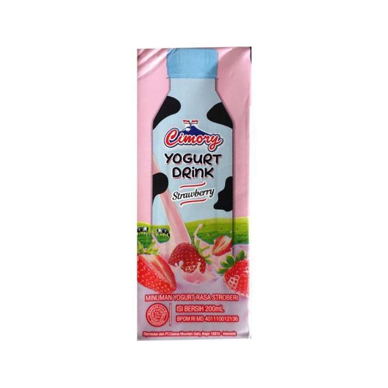 Jual Cimory Yogurt Drink Tp Strawberry 200ml Halal Di Seller Farmers ...