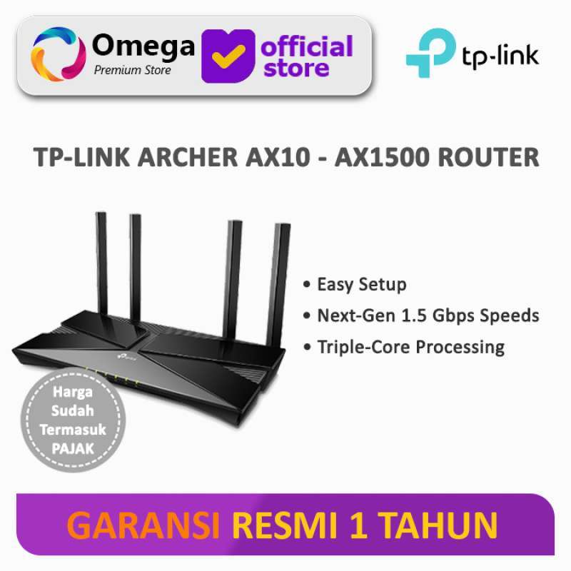 Jual TP-LINK Archer AX10 - AX1500 WiFi 6 Router di Seller Omega Premium ...
