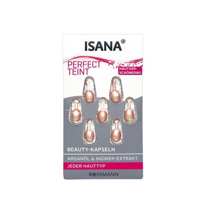 Jual Isana Brightening And Moisturizing Capsules Powdered Skin - Pink ...