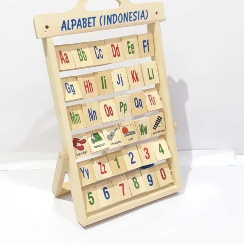 Jual MAINAN EDUKASI ANAK BELAJAR HURUF ALPABET INDONESIA DAN HURUF ...