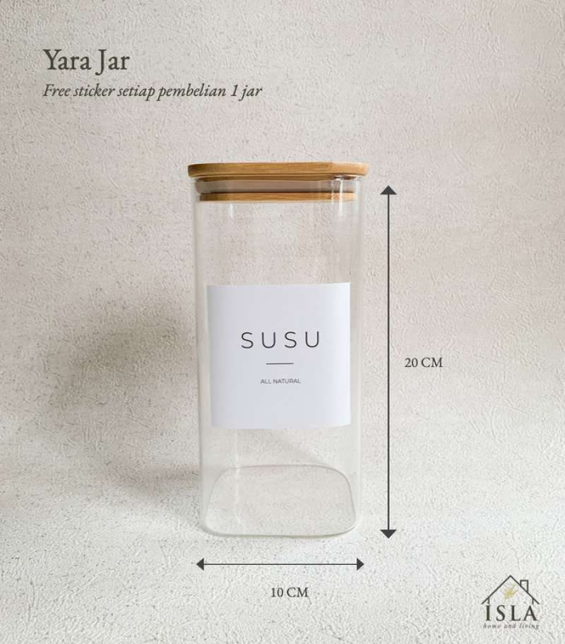 Promo Gratis Ongkir Yara Jar - Toples Makanan/ Kaca/ Bumbu/ Serbaguna ...
