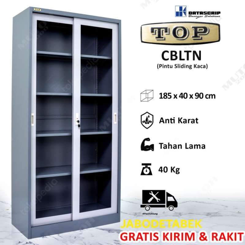 Promo Lemari Besi Arsip Dataskrip Top Cbltn - Pintu Sliding Geser Kaca ...