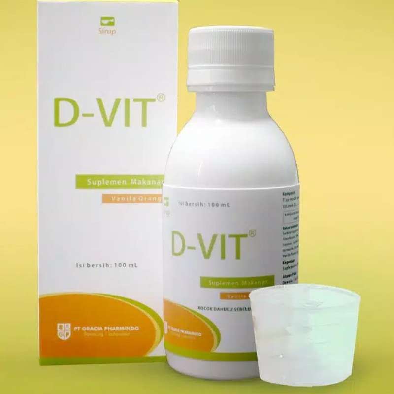 Jual D-vit vitamin D sirup 100ml 400iu/vitamin Dvit/vitamin anak di ...