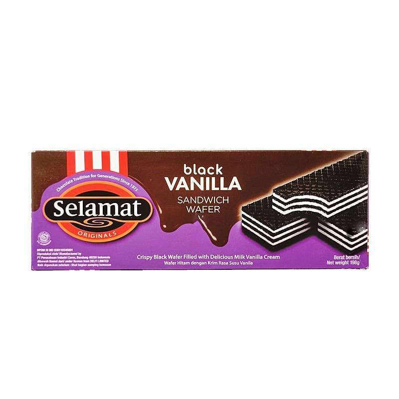 Promo Selamat Wafer Sandwich Chocolate / Vanilla 190g - Wafer Lapis ...