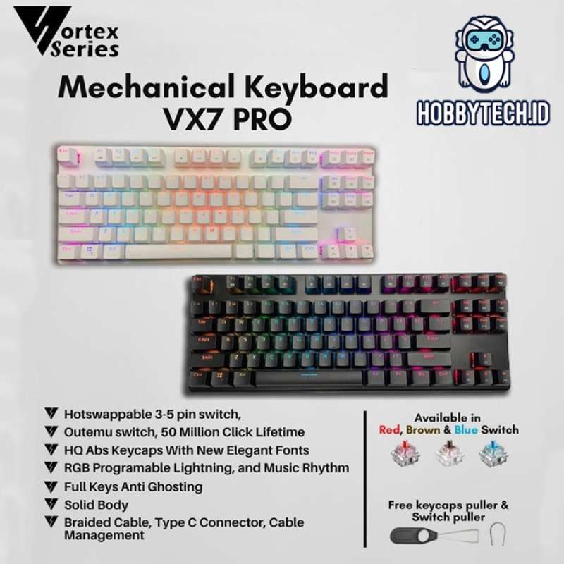 Jual Vortexseries Vx7 Pro Rgb Mechanical Gaming Keyboard Di Seller ...