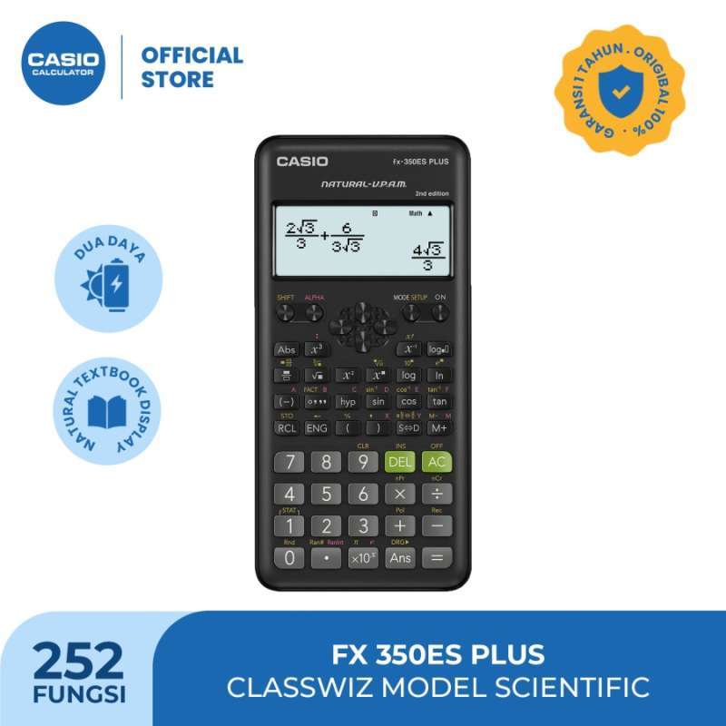 Jual Casio Scientific Calculator FX-350ES Plus di Seller tbmodarmo ...