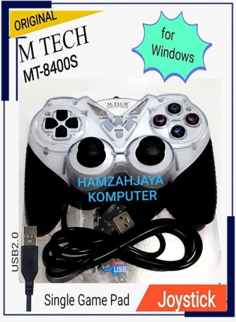 Jual Gamepad Stick Single Turbo M Tech Mt-8400 Pc Laptop Merah Biru ...