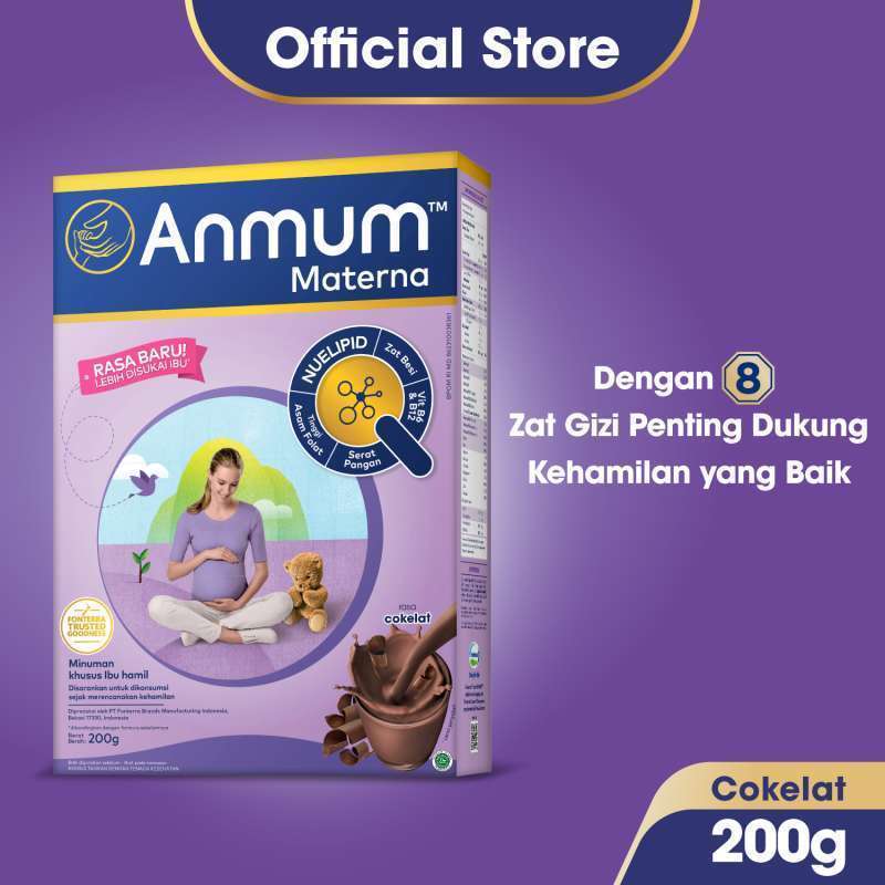 Promo Anmum Materna Cokelat Susu Ibu Hamil [200 g] Diskon 18% di Seller ...