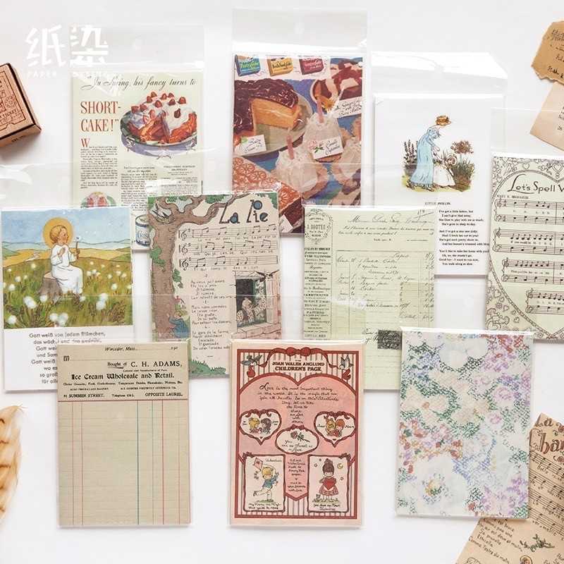 Jual Kertas Scrapbook Material Old Retro Isi 50 Lembar Aesthetic Paper ...