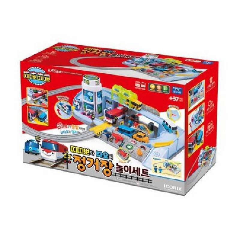 Jual Titipo the little train and tayo bus level crossing auto stop ...