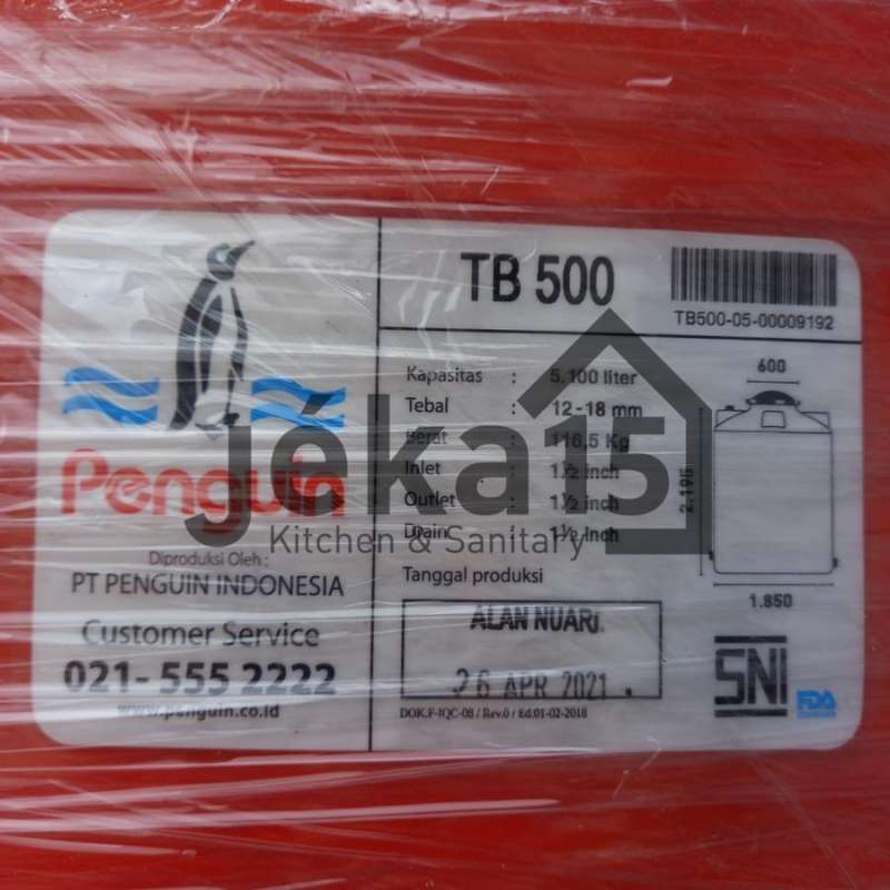 Jual Toren Air Penguin 5000 Liter /tangki Air /tandon - Orange Di ...
