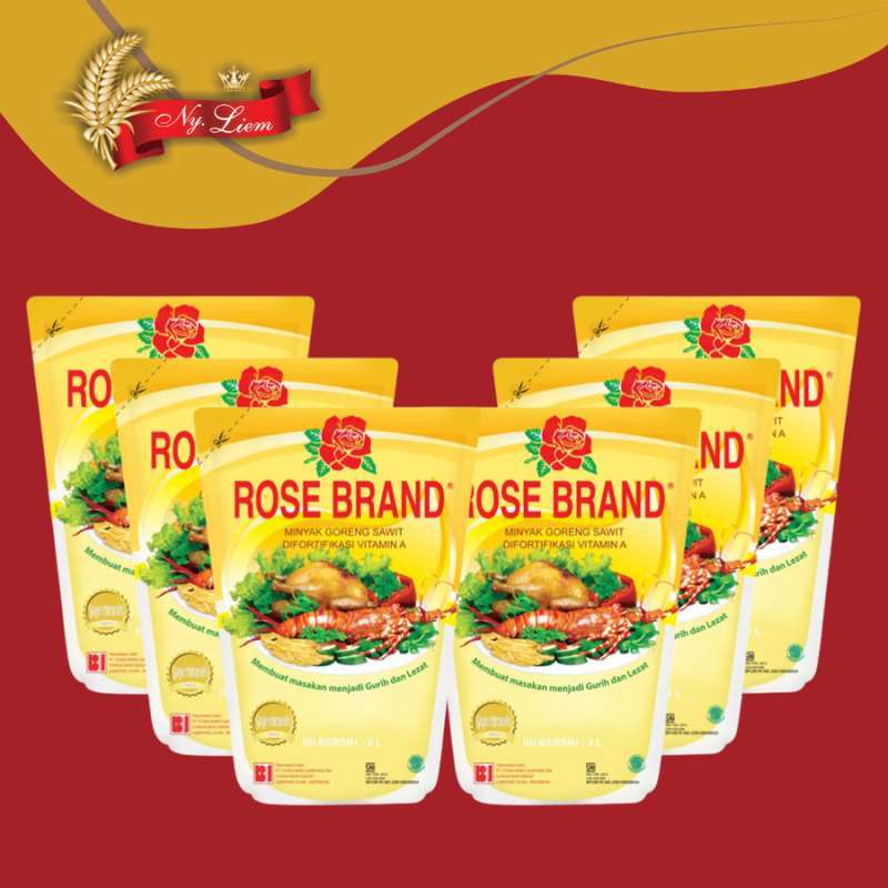 Promo ROSE BRAND Minyak Goreng 6 x 2 liter ( 1 karton ) Diskon 4% di ...