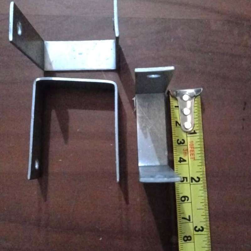 Jual Bracket Braket Gantungan Besi Hollow Holo Siku C U Clamp 4 X 5 Di ...