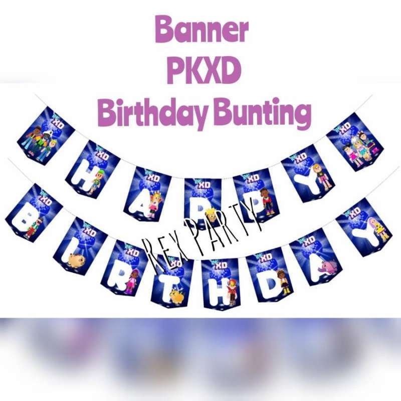 Jual Banner PKXD/PKXD Bunting/PKXD Birthday Banner/Banner HBD PKXD/PKXD ...