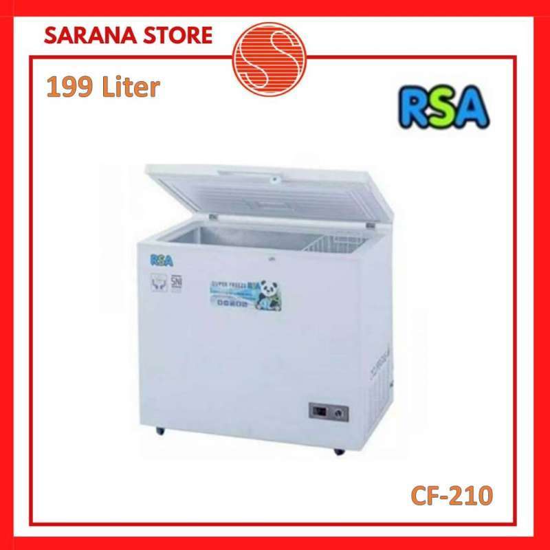 Promo Chest Freezer Box RSA CF-210 Kapasitas 199 Liter CF210 Diskon 5% ...