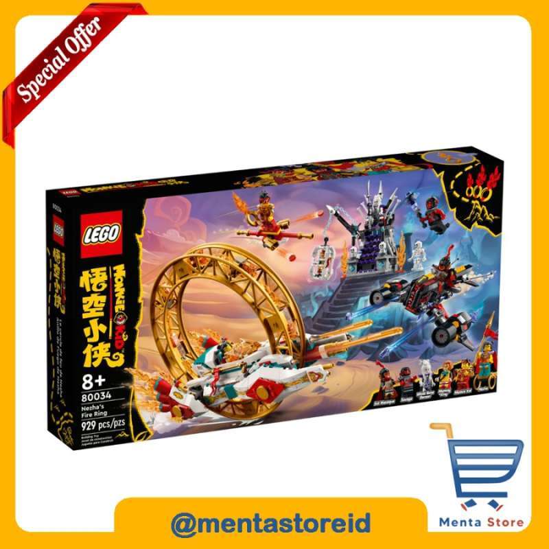 Promo LEGO Monkie Kid 80034 Nezha’s Fire Ring 6 Minifigures Role Play ...