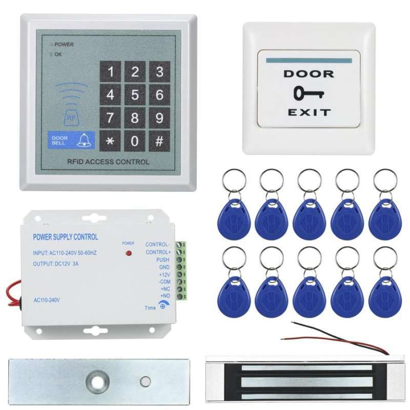 Jual Kit Sistem Kontrol Akses RFID. Pembuka Pintu Kaca. Kunci Magnet ...