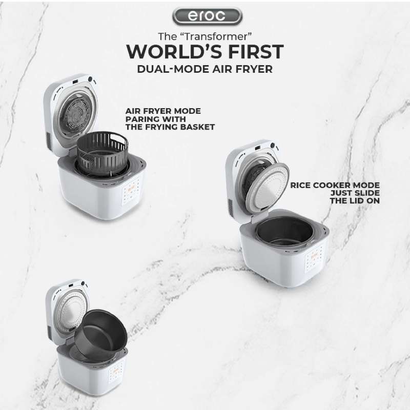 Promo Eroc Air Fryer & Rice Cooker Multicooker In One Pot - Kapasitas 6 ...