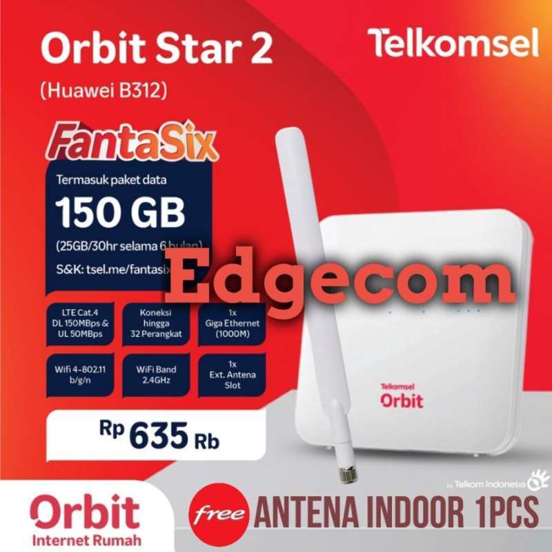 Jual Home Router Huawei B312 4G LTE Unlocked Free Telkomsel Orbit di ...