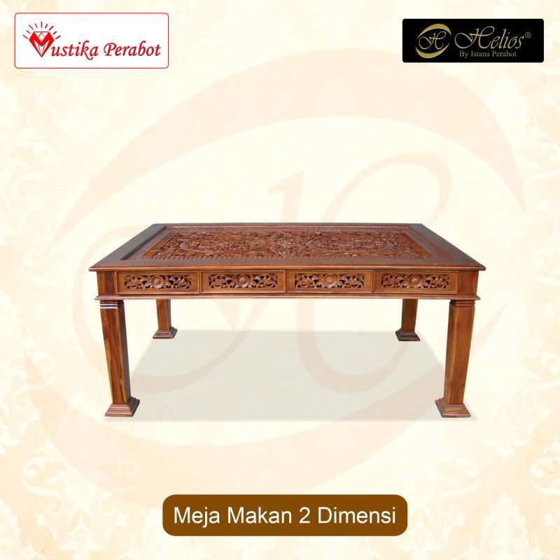 Promo Meja Makan 2 Dimensi Helios Diskon 45% di Seller Mustika Perabot ...