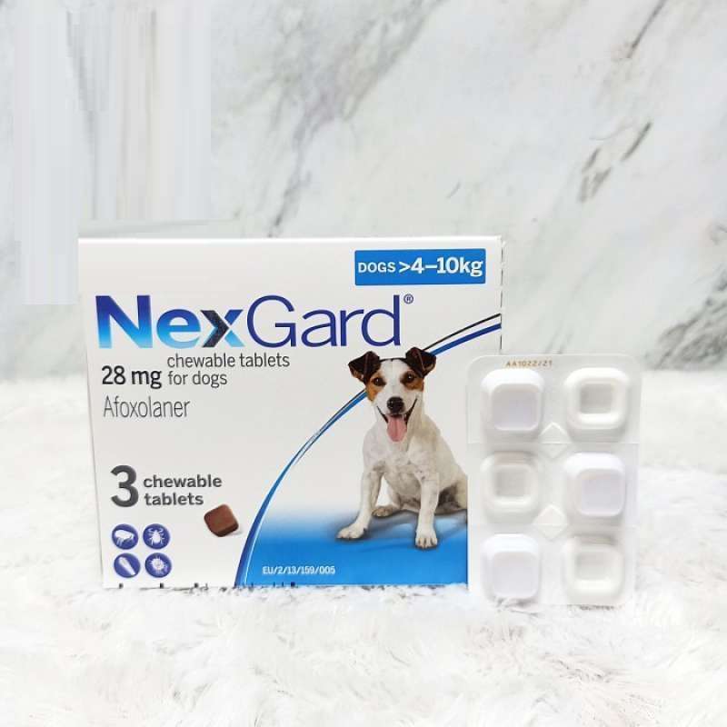 Promo Nexgard Chewable Tablets 4-10Kg Obat Kutu Anjing Harga 1Pcs ...