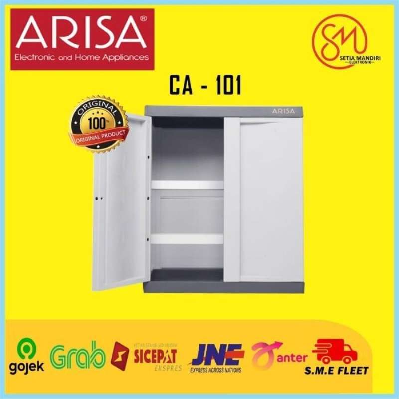 Jual JNE - ARISA CA101 Lemari Plastik Serbaguna - CA 101 - TANPA BUBBLE GREY di Seller Setia ...