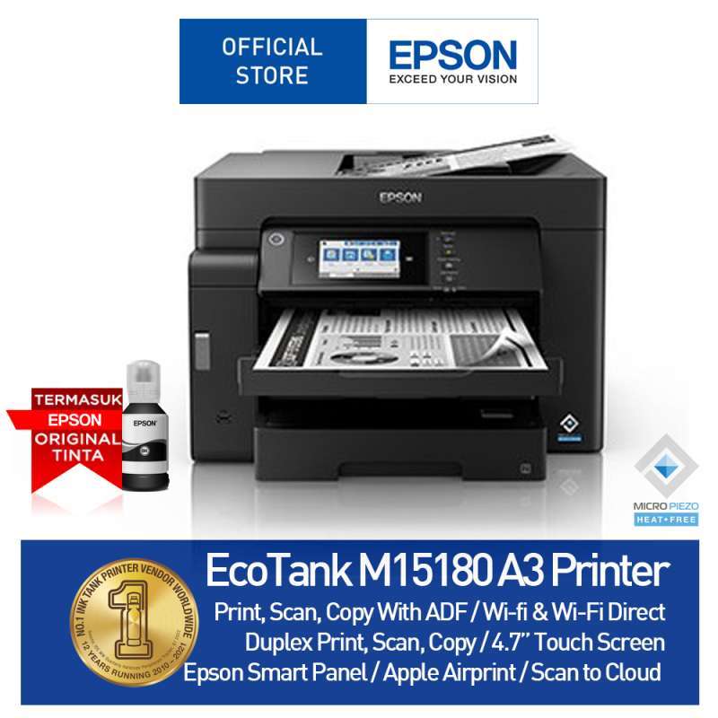 Jual Printer Epson M15180 Monochrome A3 WiFi Duplex MultiFunction ...