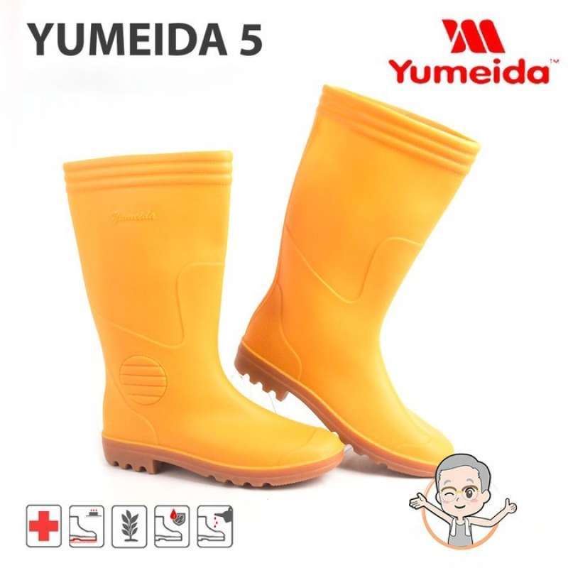 Jual Sepatu Boot Yumeida 5 Kuning Tinggi Apd Kontruksi Proyek ...