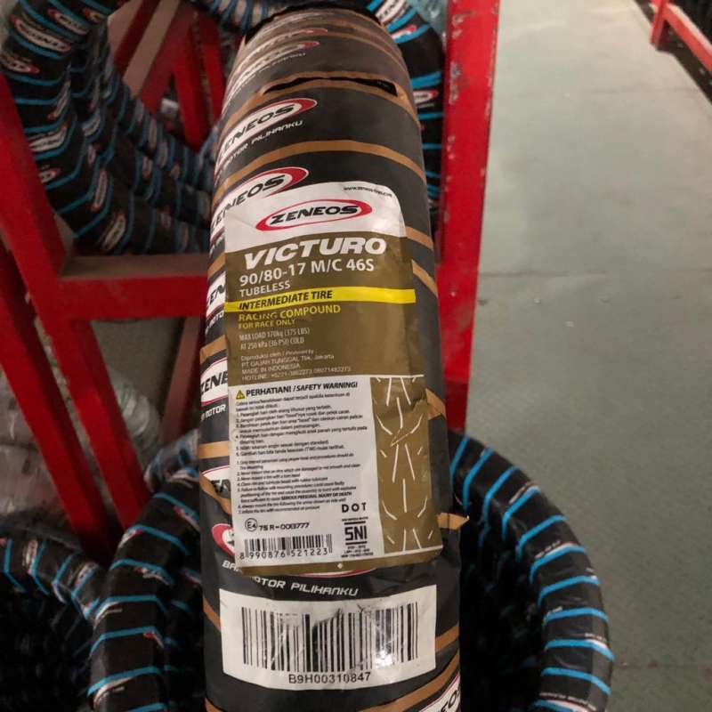 Jual Ban motor bebek Soft Compound Zeneos Victuro 90 80 17 Tubeless di ...