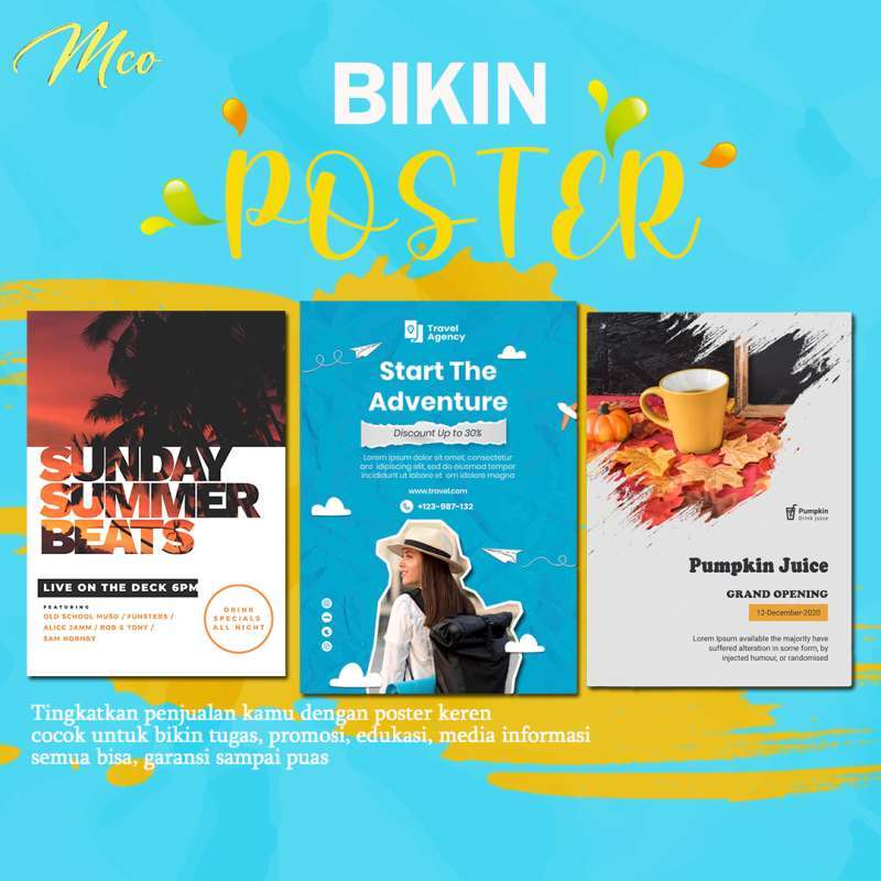 Jual Jasa Design Poster | Design Leaflet | Design Kartu Nama Pengerjaan ...