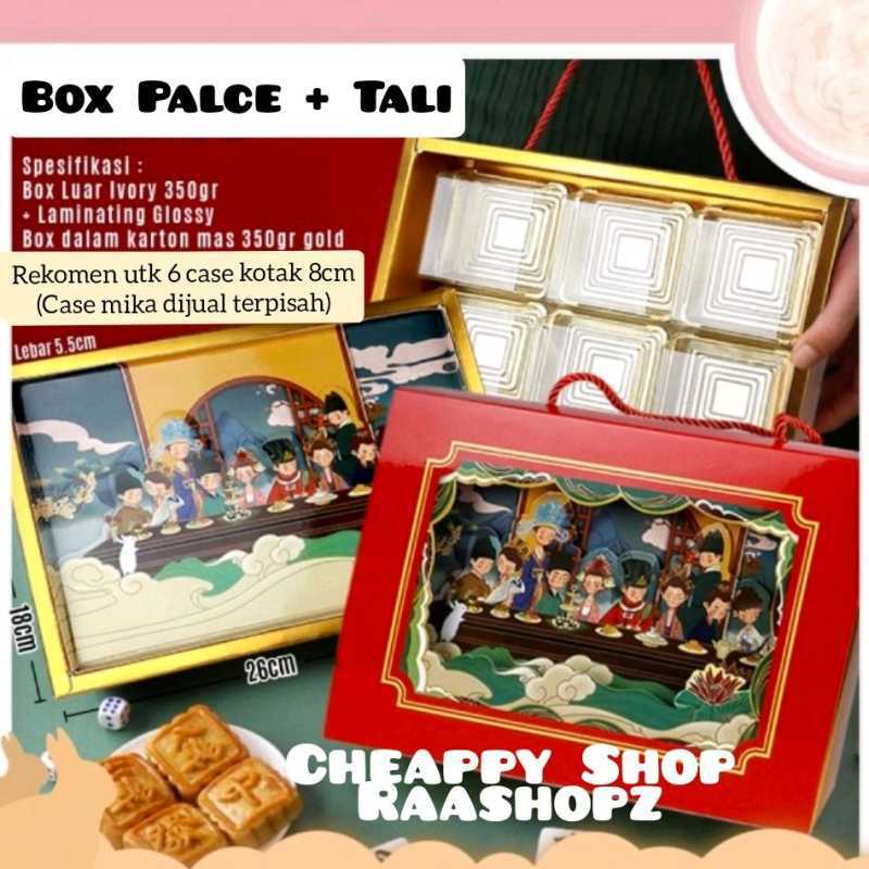 Jual Mooncake Box Kue Bulan isi 6 kue Box Palace Kotak Kue Bulan Cake ...