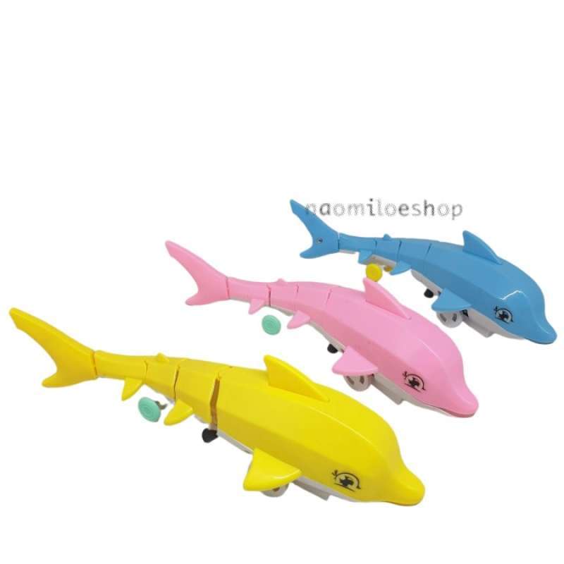 Jual Mainan baby shark ditarik JALAN MAINAN IKAN JALAN DOLPHIN FISH SEA ...