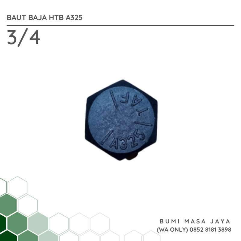 Jual Baut Mur Baja Htb Grade A325 3/4 X 2 Di Seller Bumi Masa Jaya ...