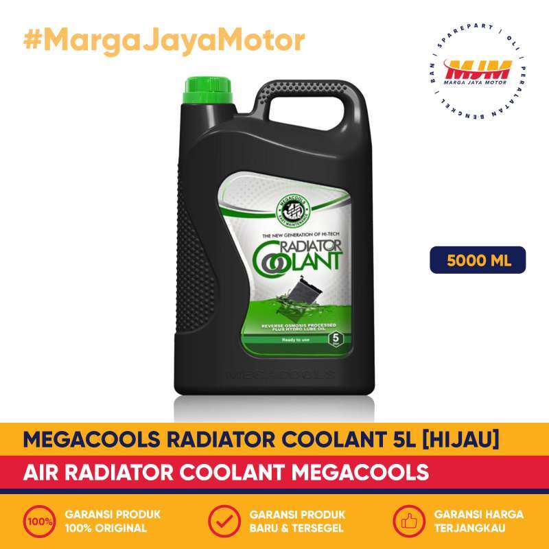 Jual Megacools Radiator Coolant [5000ml] Air Coolant Radiator Hijau 5l ...