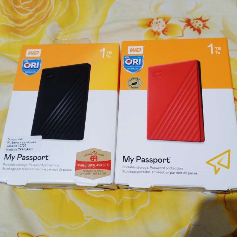 Promo Western Digital Wd 1Tb My Passport Portable External Hard Drive ...
