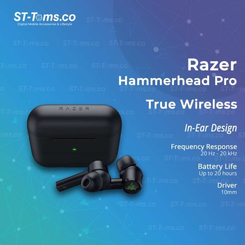 Promo Razer Hammerhead Pro True Wireless Tws Gaming Diskon 11% di ...